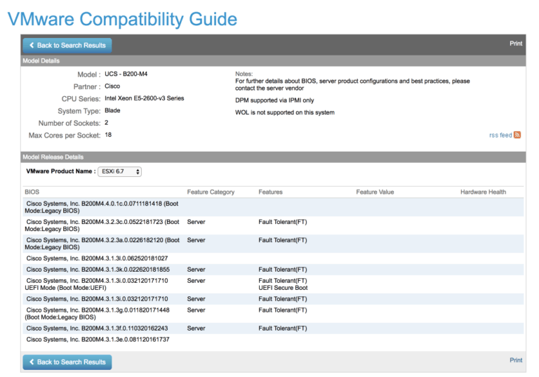 Using the VMware Compatibility Guide and Matrix | vMiss.net
