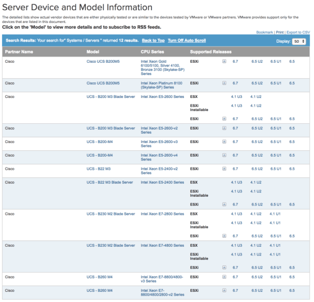 Using the VMware Compatibility Guide and Matrix | vMiss.net