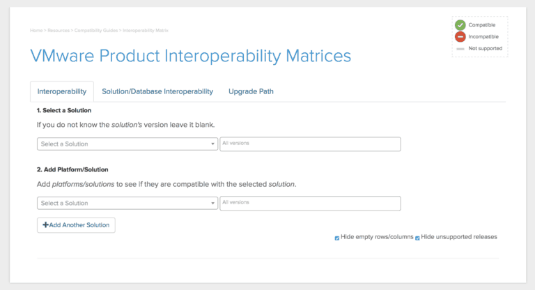 Using the VMware Compatibility Guide and Matrix | vMiss.net